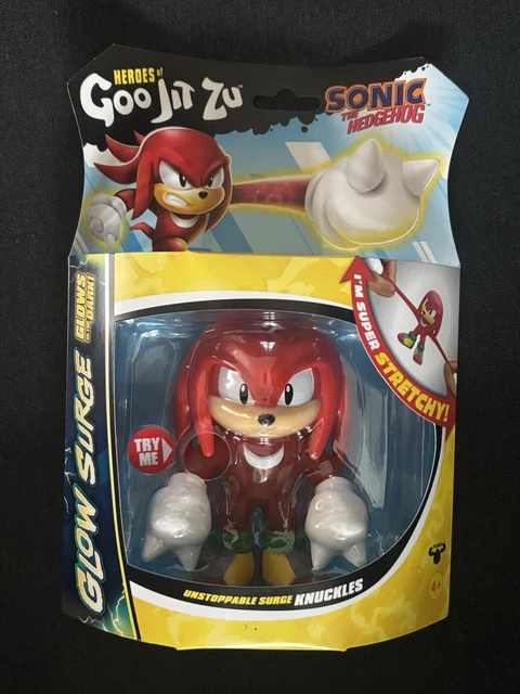 HEROES GOO JIT Zu Sonic Hedgehog Knuckles Glow Surge Stretch Figure ...