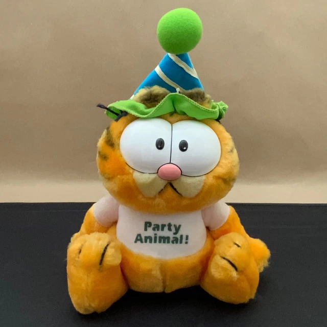 VINTAGE GARFIELD PLUSH 1981 Party Animal Toy Dakin 10” Collectable ...
