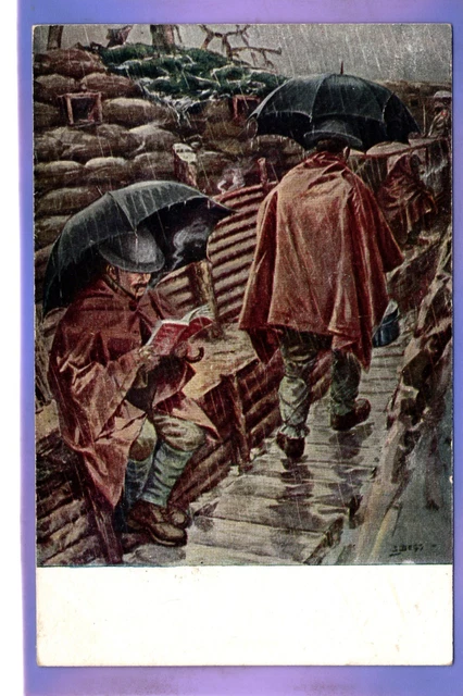 1917 WW1 WAR Army Soldiers In Trenches In Rain German Propaganda Field ...