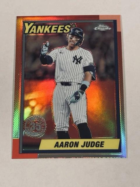 2025 TOPPS CHROME Aaron Judge 1990 35th Anniversary Insert 90CB-11 ...