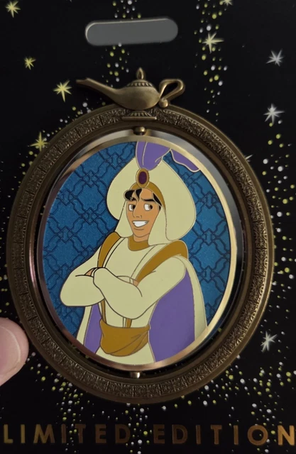 DISNEY D23 2022 Magical Transformation Aladdin Spinner Pin LE 300 WDI ...