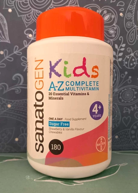 BAYER SANATOGEN KIDS A-Z Complete Multivitamin Vitamins & Minerals 180 ...