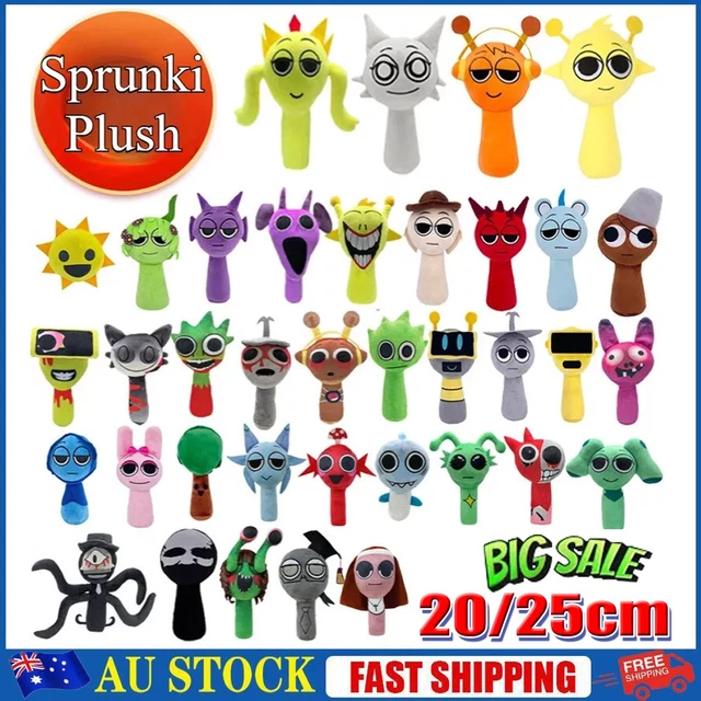 SPRUNKI PLUSH TOY Simon Oren Winda Sprunki Character Doll Plush Toy ...