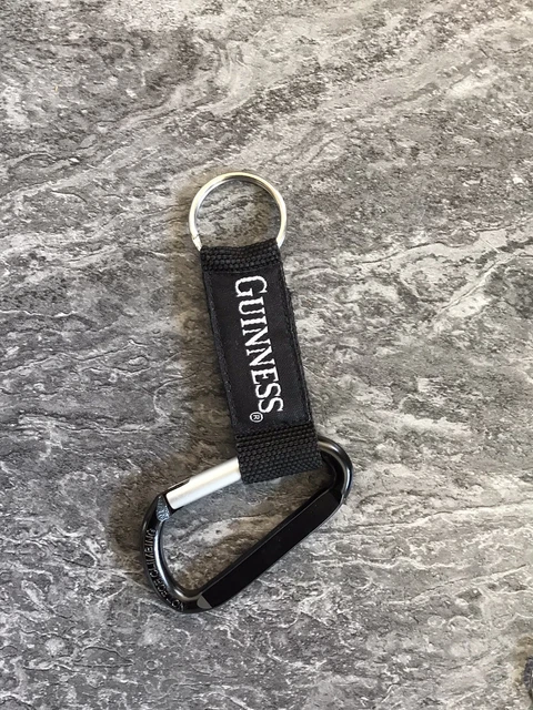 GUINNESS CARABINER STYLE Clip Key Chain Keyring. Genuine Merchandise £5 ...