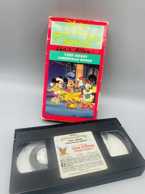 DISNEY'S SING ALONG Songs Very Merry Christmas VHS 1988 Walt Disney ...