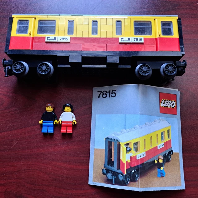 LEGO EISENBAHN - 12V, 4,5V gelber Schlafwaggon Nr. 7815 mit der ...