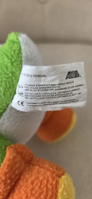 SUPER MARIO BROS. Yoshi 9-inch Plush 2012 £5.45 - PicClick UK