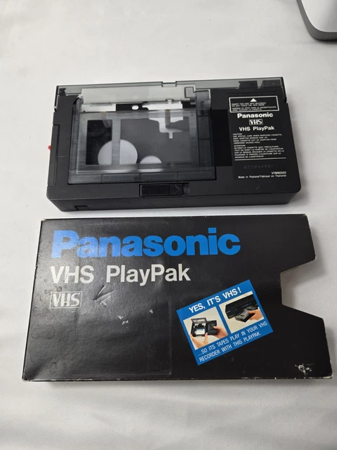 PANASONIC VHS PLAYPAK VHS-C to VHS Converter Adapter Tape With Case ...