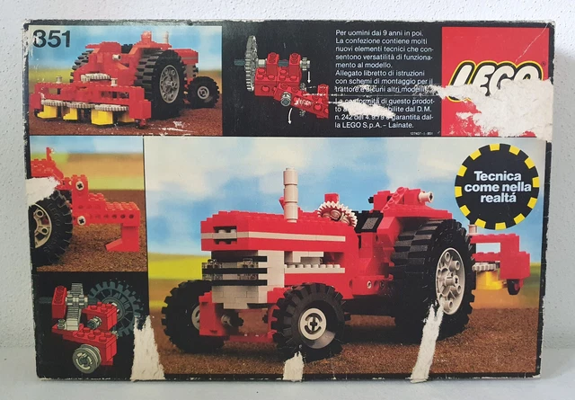 VINTAGE GAME PLAY Game Lego Technic 1977 Complete Set 851 Tractor ...