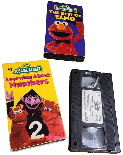 SESAME STREET VHS Lot of 3. Learning About Letters & Numbers. Best of ...