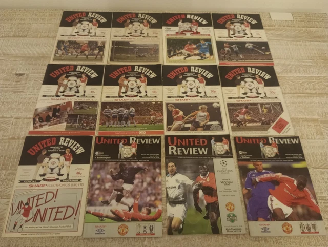 **UNITED REVIEW MANCHESTER United Football Programme Collection 1980S ...