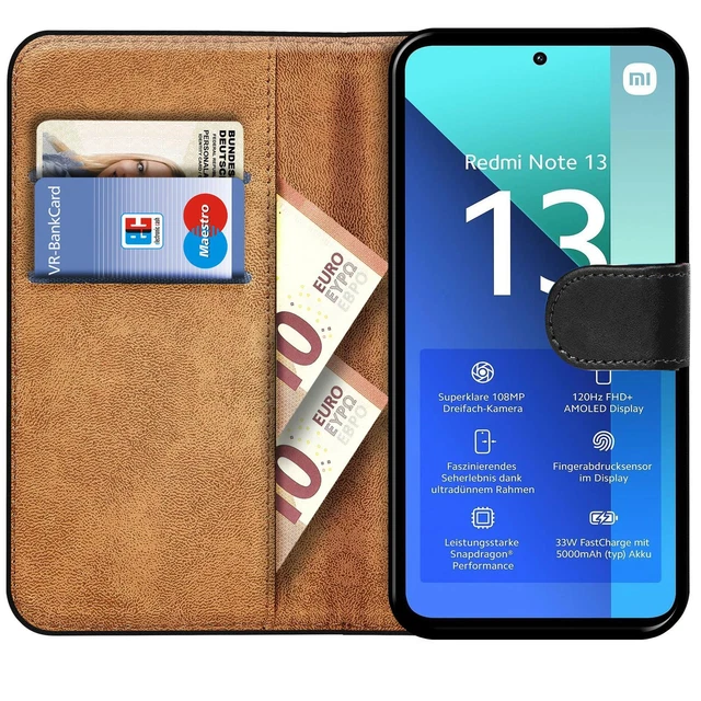 ETUI COQUE POUR Xiaomi Redmi Note 13 4G Téléphone Portable Rabattable ...
