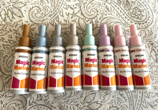MAGIC MARKER SPEEDRY Royal Sovereign - Copic Sharpie Pentel - 8 Pens £8 ...