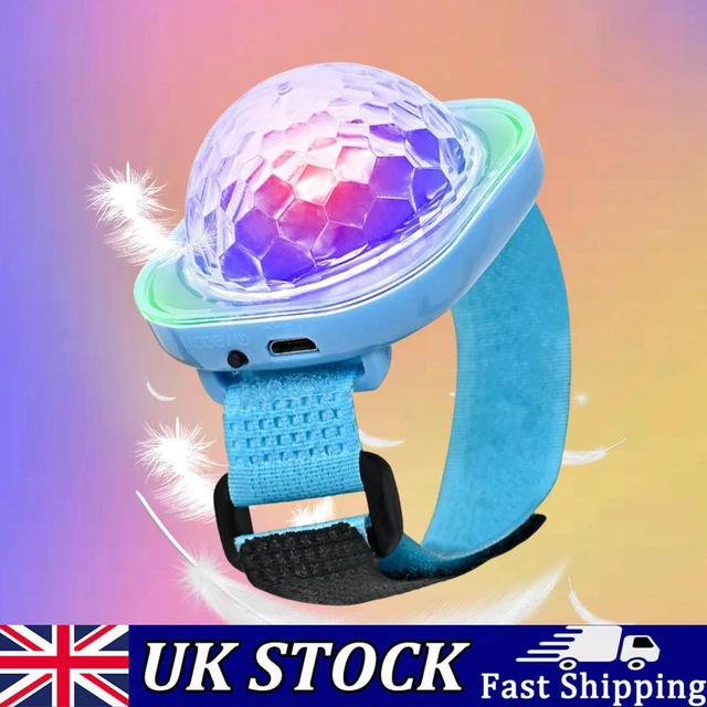 MINI BRACELET DISCO Lights Sound Control 400mAh LED Stage Light for ...