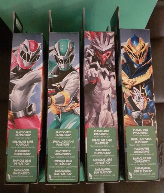 NEUF-NEW HASBRO POWER RANGERS lot 4x Figurines/Figures Gold/Green/Pink ...