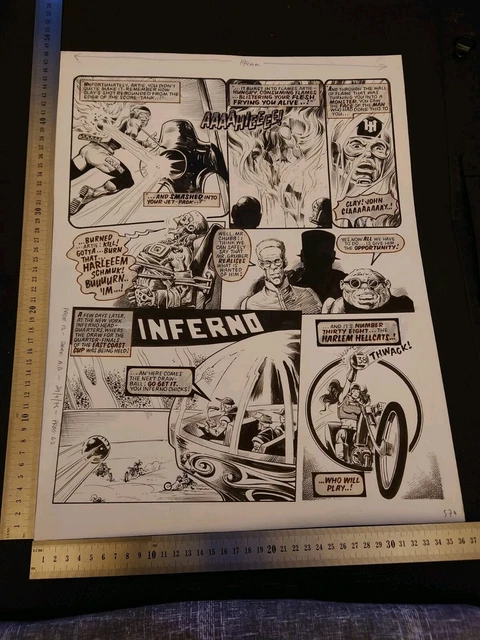 ORIGINAL COMIC ART 2000ad Inferno by Massimo bellardinelli £1,650.00 ...