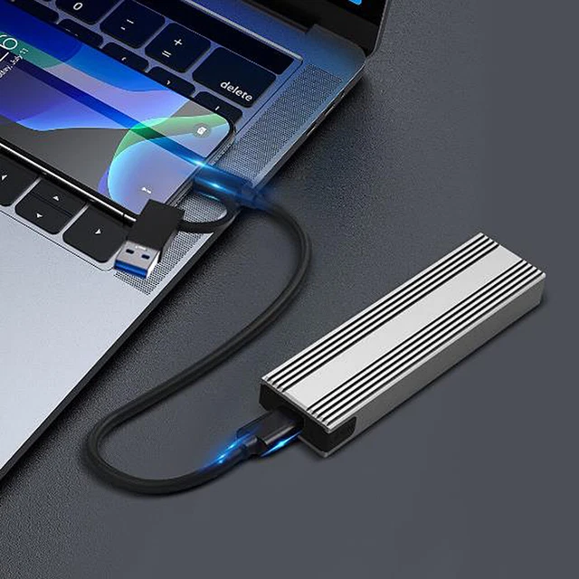 M.2 NVME SATA Dual Protocol Hard Drive Case 5/10Gbps for 2230/2242/2260 ...