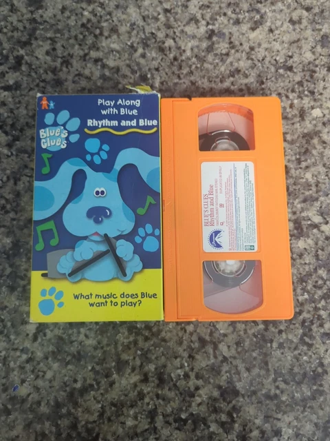 BLUE'S CLUES RHYTHM and Blue VHS Tape 1999 Nick Jr Nickelodeon Cartoon ...