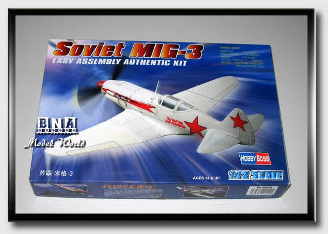HOBBYBOSS MODEL KIT 80229 1/72 Soviet Mikoyan-Gurevich MiG-3 #80229 $12 ...