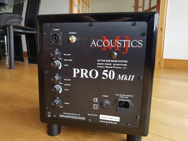 MJ ACOUSTICS PRO 50 Mk 2 Sub Woofer £207.68 - PicClick UK