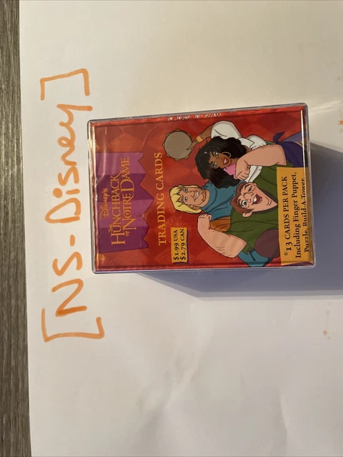 DISNEY'S THE HUNCHBACK of Notre Dame Animated Movie Complete 101 Card ...