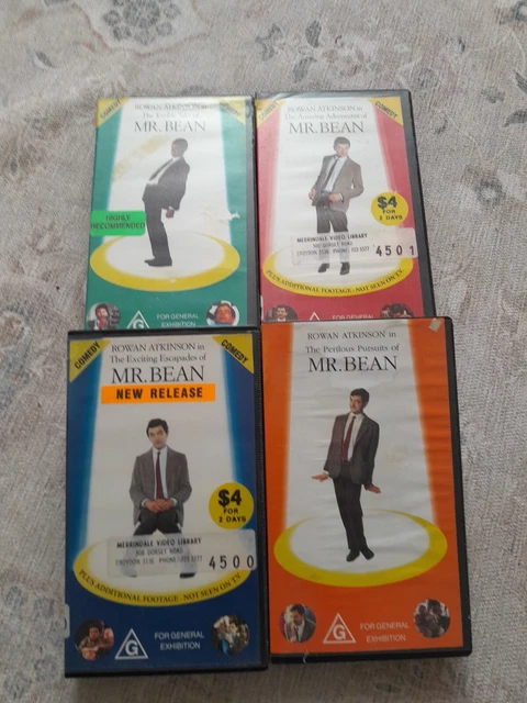 AMAZING ADVENTURES OF Mr Bean VHS Bundle Vintage '90s Comedy ...