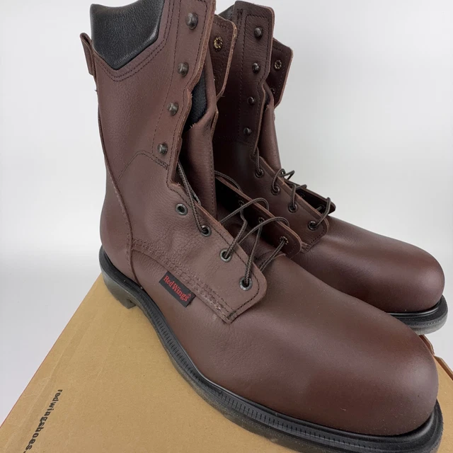 RED WING SUPERSOLE 8-inch Safety Toe Boot Leather Mens Size 15 D 2408 ...