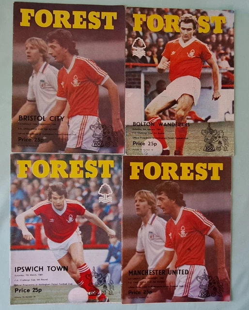 14 X 1973-74 Nottingham Forest Home Collectable Football Programmes £11 ...