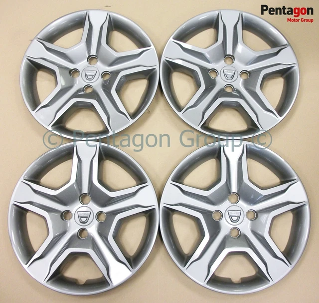 NEW GENUINE DACIA Logan Sandero x4 16" Steel Wheel Trim Cover Cap ...