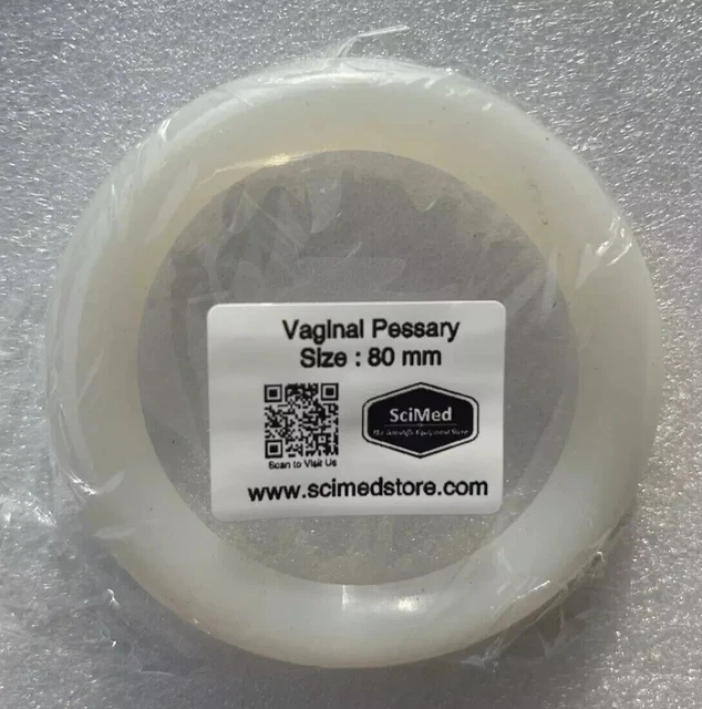 VAGINAL PESSARY SILICONE Pessaries Pelvic Organ Uterine Prolapse 80mm ...