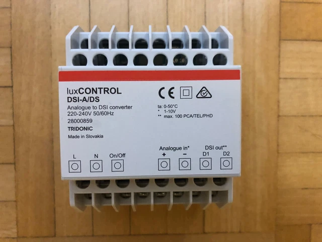 CONVERTER DSI 1-10V - A/DS luxControl Tridonic 10 Stück EUR 350,00 - PicClick DE