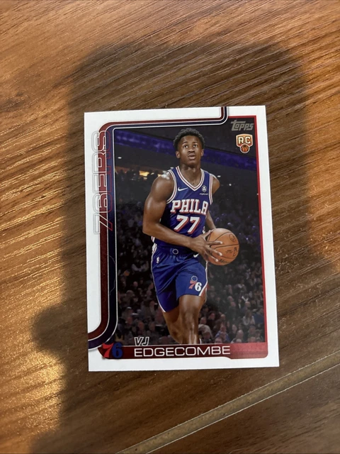 2025-26 TOPPS BASKETBALL VJ Edgecombe Philadelphia Sixers Presale Rookie RC $1.37 - PicClick CA