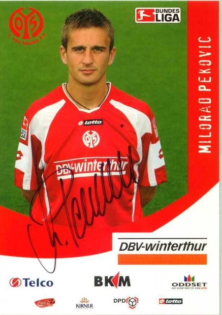 ALTE AUTOGRAMMKARTE FSV Mainz 05 Milorad Pekovic EUR 1,00 - PicClick DE