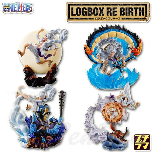 COFFRET MEGAHOUSE LUFFY One Piece Logbox Re Birth Gear 5 figurines ...