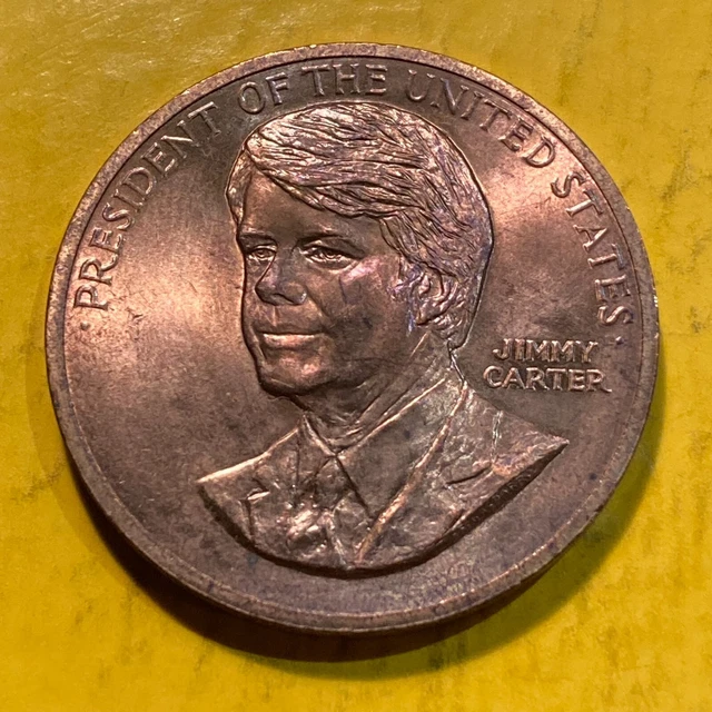 UNDATED JIMMY CARTER Presidential Inauguration Token/Medallion 16g £13. ...