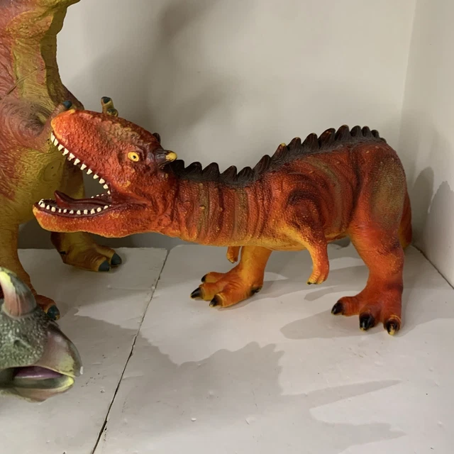 EXTRA LARGE BIG Dinosaur Toys Triceratops Carnotaurus Tyrannosaurus Rex ...