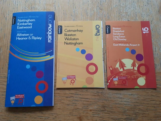 TRENT BARTON: 3 x bus timetables: Ilkeston/Eastwood - Nottingham routes ...