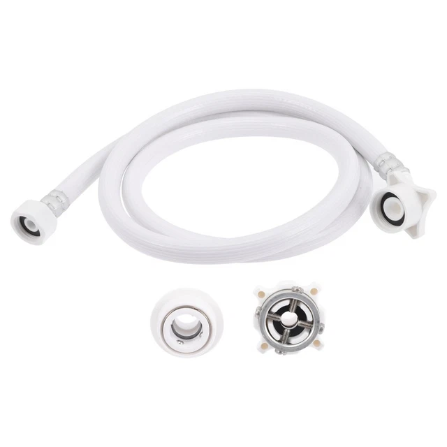 2 SETS PVC Washing Machine Water Inlet Hose Length White Water Inlet ...