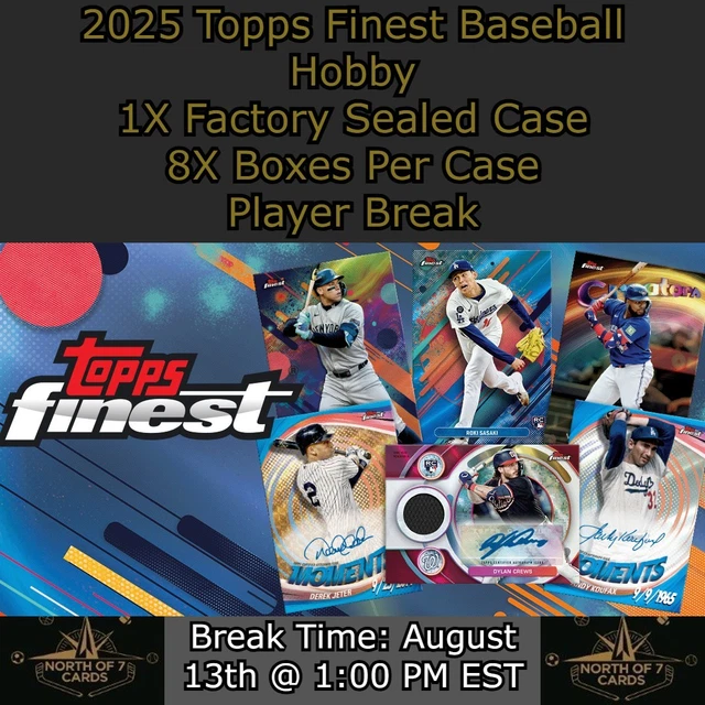 LOGAN GILBERT - 2025 Topps Finest Baseball Hobby - 1X Case Player BREAK ...