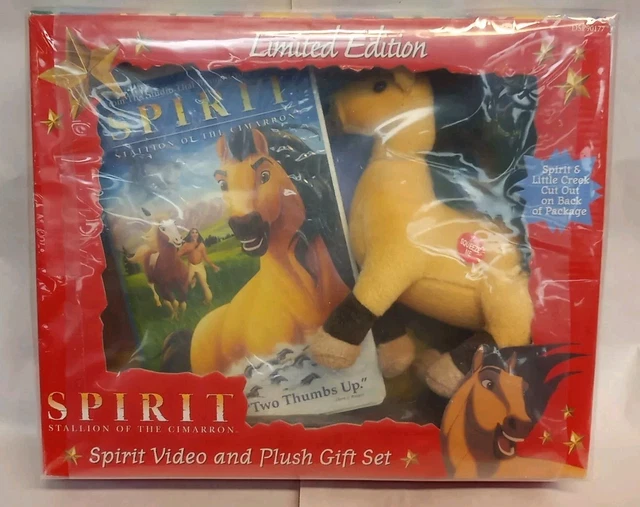 SPIRIT STALLION OF The Cimarron VHS & Plush Gift Set 2002 Limited ...
