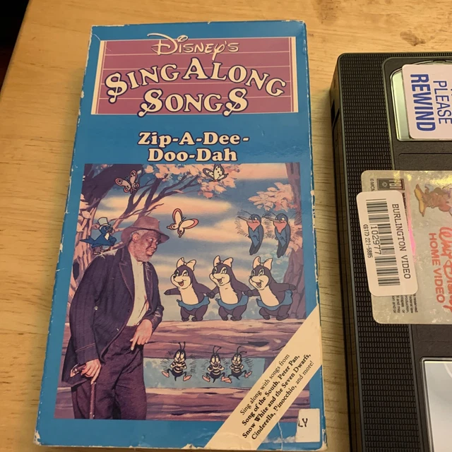 DISNEYS SING ALONG Songs - Song of the South: Zip-A-Dee-Doo-Dah (VHS ...