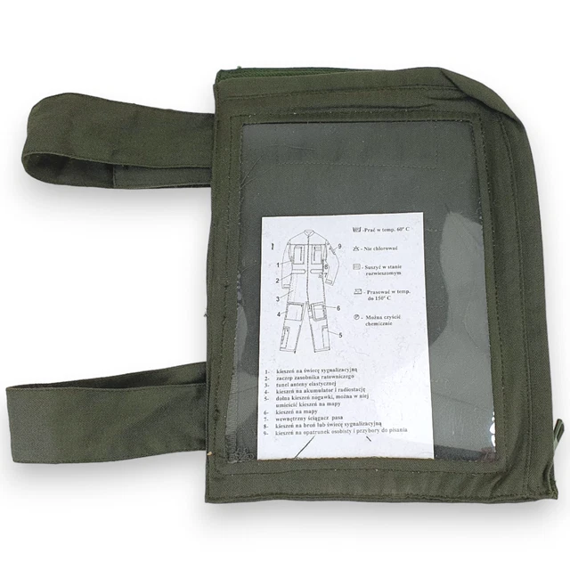 MILITARY PILOTS KNEE Map Holder Pocket Polish Army Poland F16 Aircraft ...