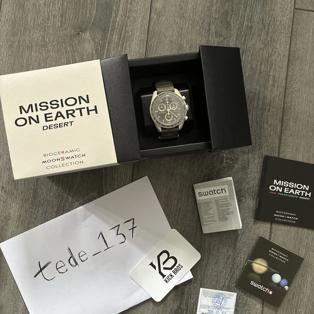 OMEGA X SWATCH Moonswatch Mission On Earth DESERT | NEXT DAY SHIPPING ...