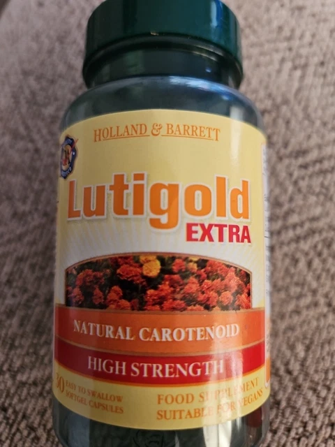 H&B LUTIGOLD EXTRA High Strength 20mg 30 Capsules Natural Carotenoid ...