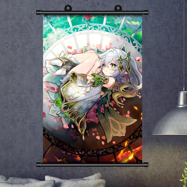 60X90CM COLLECTION ART Poster Anime Genshin Impact Nahida Wall Scroll ...