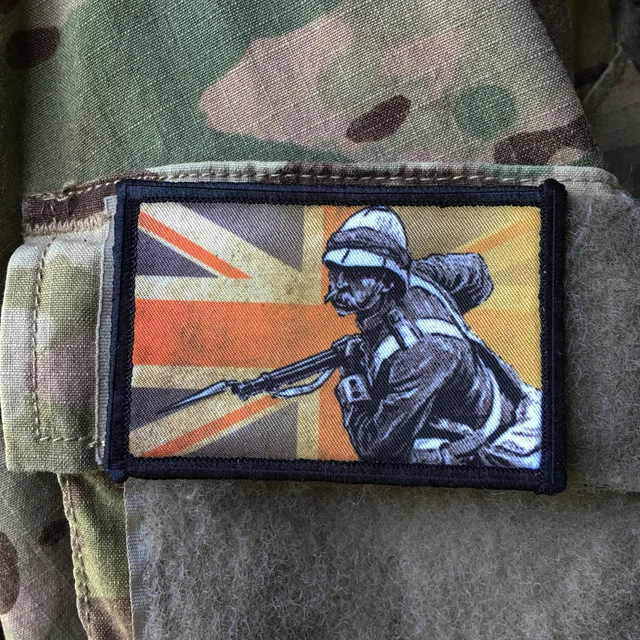 BRITISH REDCOAT MORALE Patch Zulu Tactical Military Army Badge Hook ...