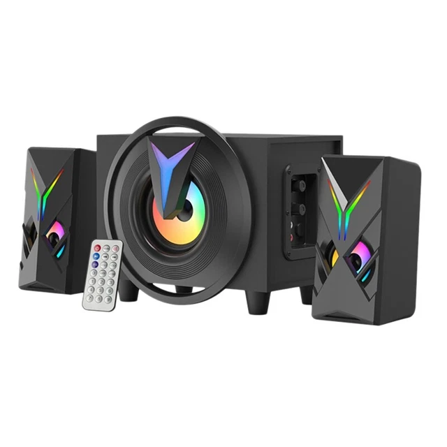 COMPUTER SPEAKERS GAME Rgb Stereo Volume Control 3.5 mm Input Multimedia De Z6L3 $152.99 ...
