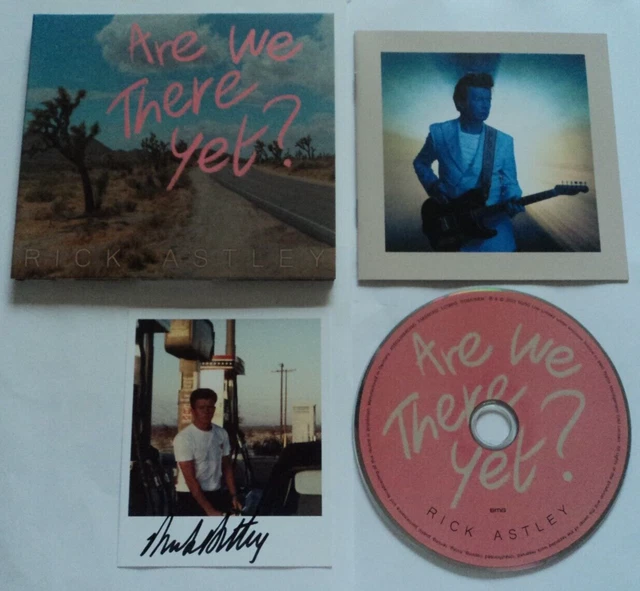 RICK ASTLEY SIGNED CD Are We There Yet? Never Gonna Stop Dippin Feet ...