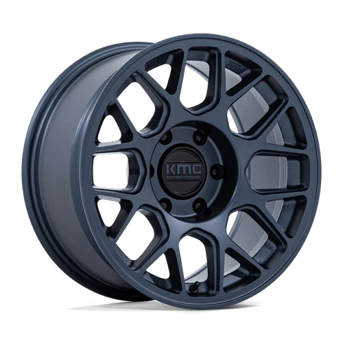 17X8.5 KMC KM730 Hatchet Metallic Blue Wheels 5x5 (25mm) Set of 4 EUR 1 ...