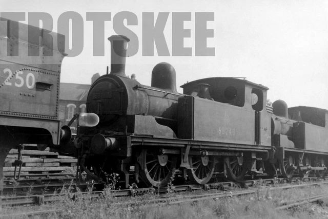 LARGER NEGATIVE BR British Railways Steam Loco 68240 Class J71 ...